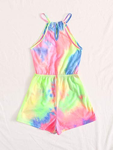 SOLY HUX Girl's Casual Summer Halter Romper Sleeveless Jumpsuit Multicoloured 8Y