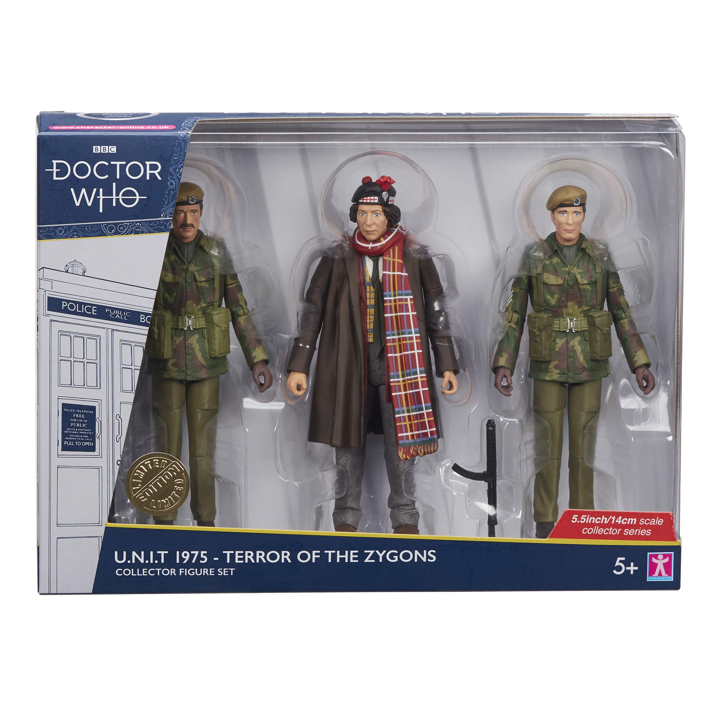 DOCTOR WHO U.N.I.T 1975 Terror of The Zygons Collector Figure Set