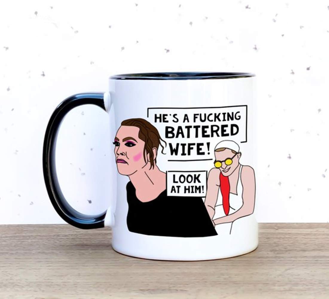 Freshine - Vanderpump Rules, Battered Wife Coffee Mug -11oz Ceramic Coffee Novelty Mug/Tea Cup, High Gloss