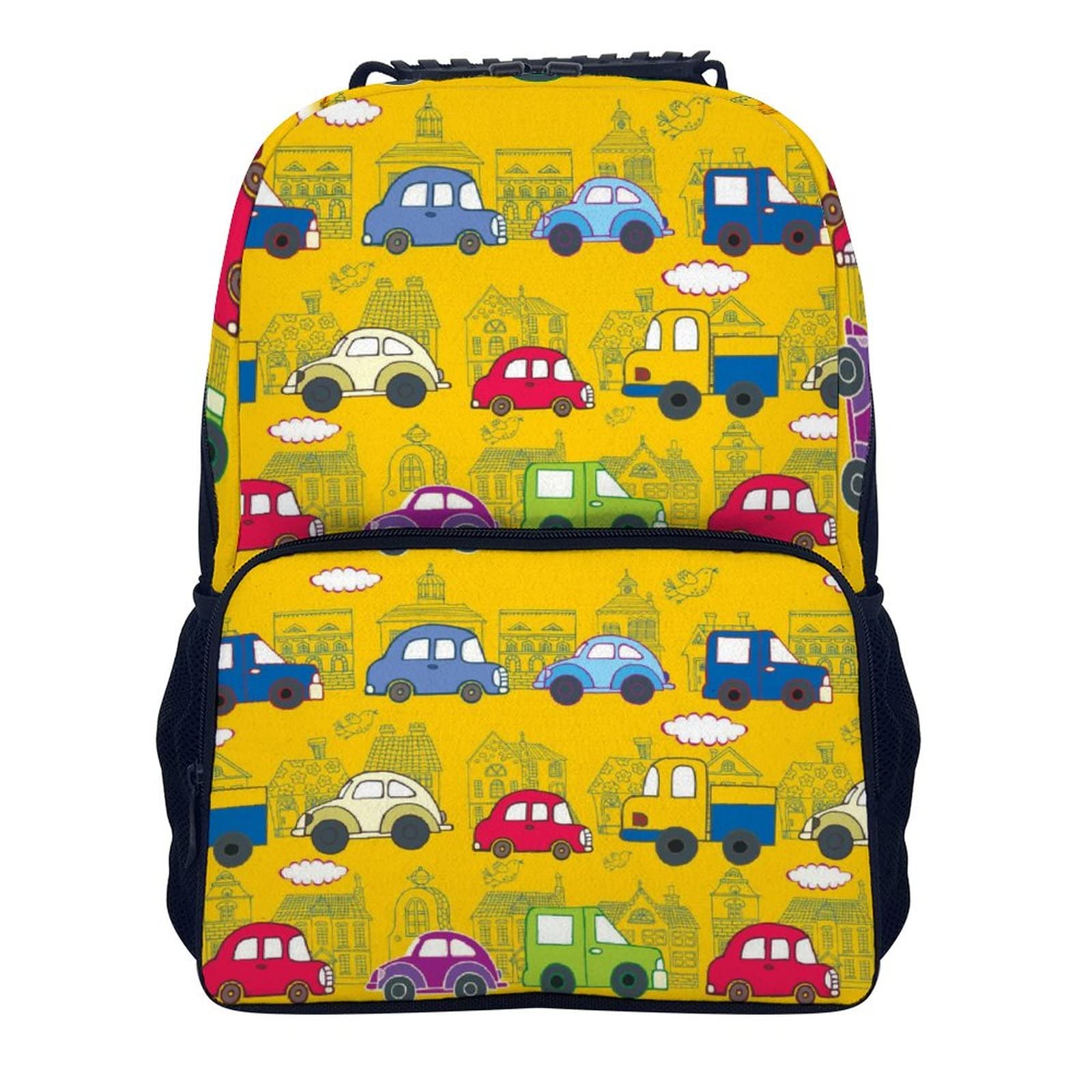 Colorful Car Laptop Backpack Travel Business Shoulder Bag College Fashion Back Pack Fits 16 Inch Notebook