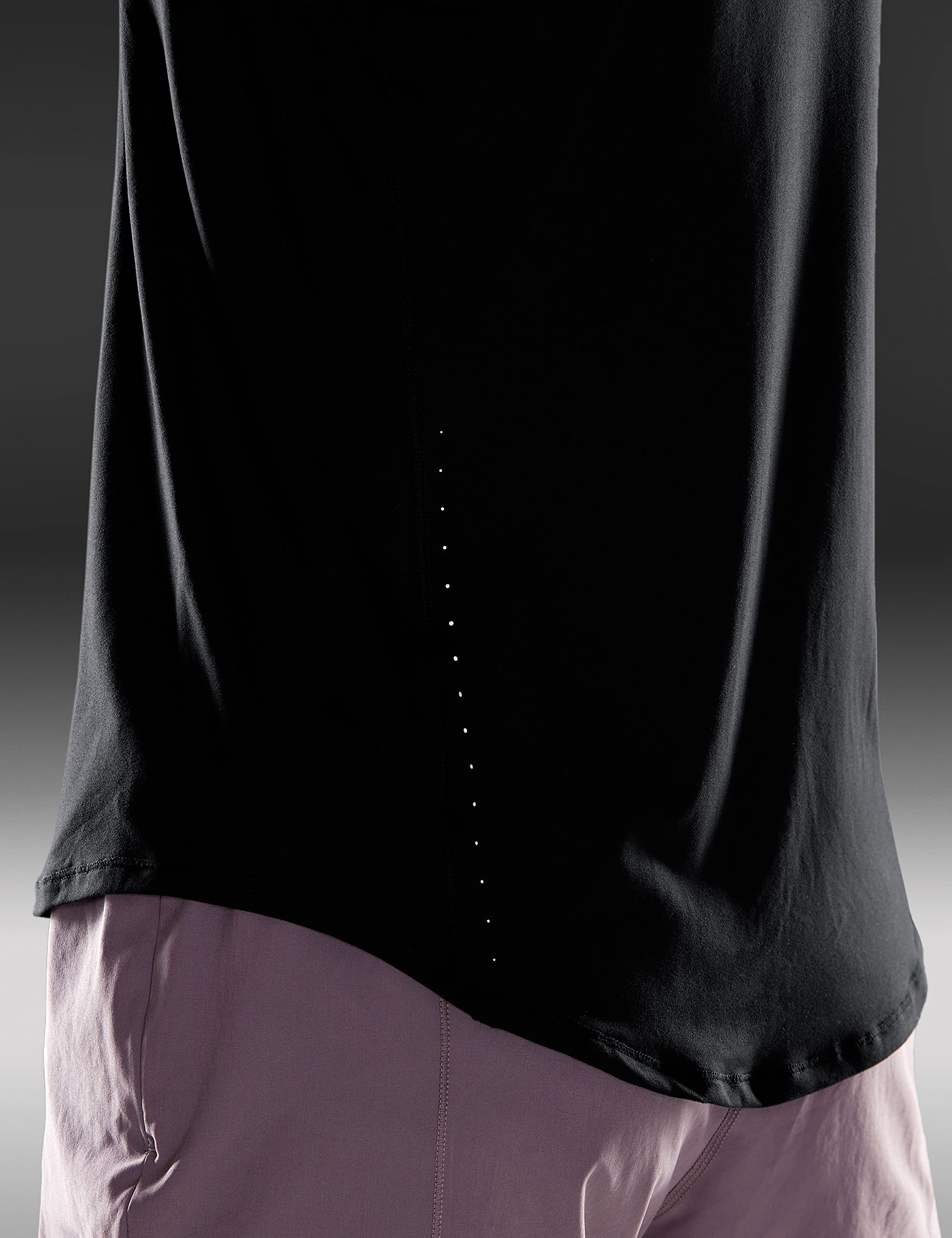 CRZ YOGA Lightweight Tank Top for Women Racerback Sleeveless Workout Tops High Neck Athletic Running Shirts Black Large