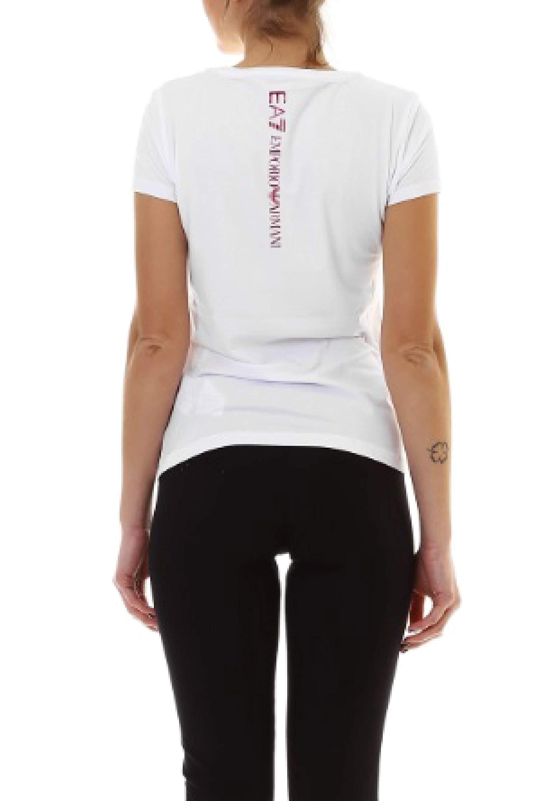 Emporio Armani Women's Train Core T-Shirt, Bianco, L