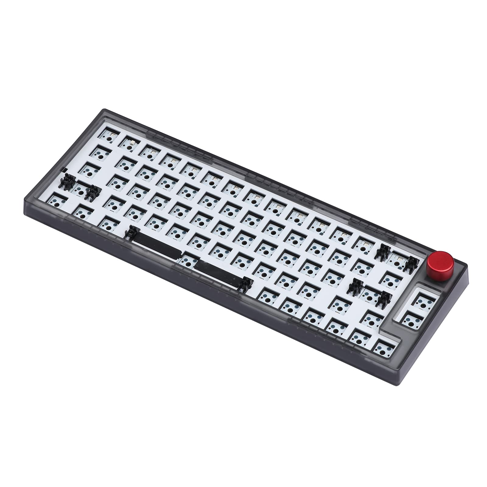 EPOMAKER TH66 60% 66 Keys Hot Swappable Bluetooth 5.0/2.4GHz/Wired Mechanical Gaming Keyboard PCB Mounting Plate Kit with Dampener Foams, Compatible with 3/5Pin Switches (TH66 Black)