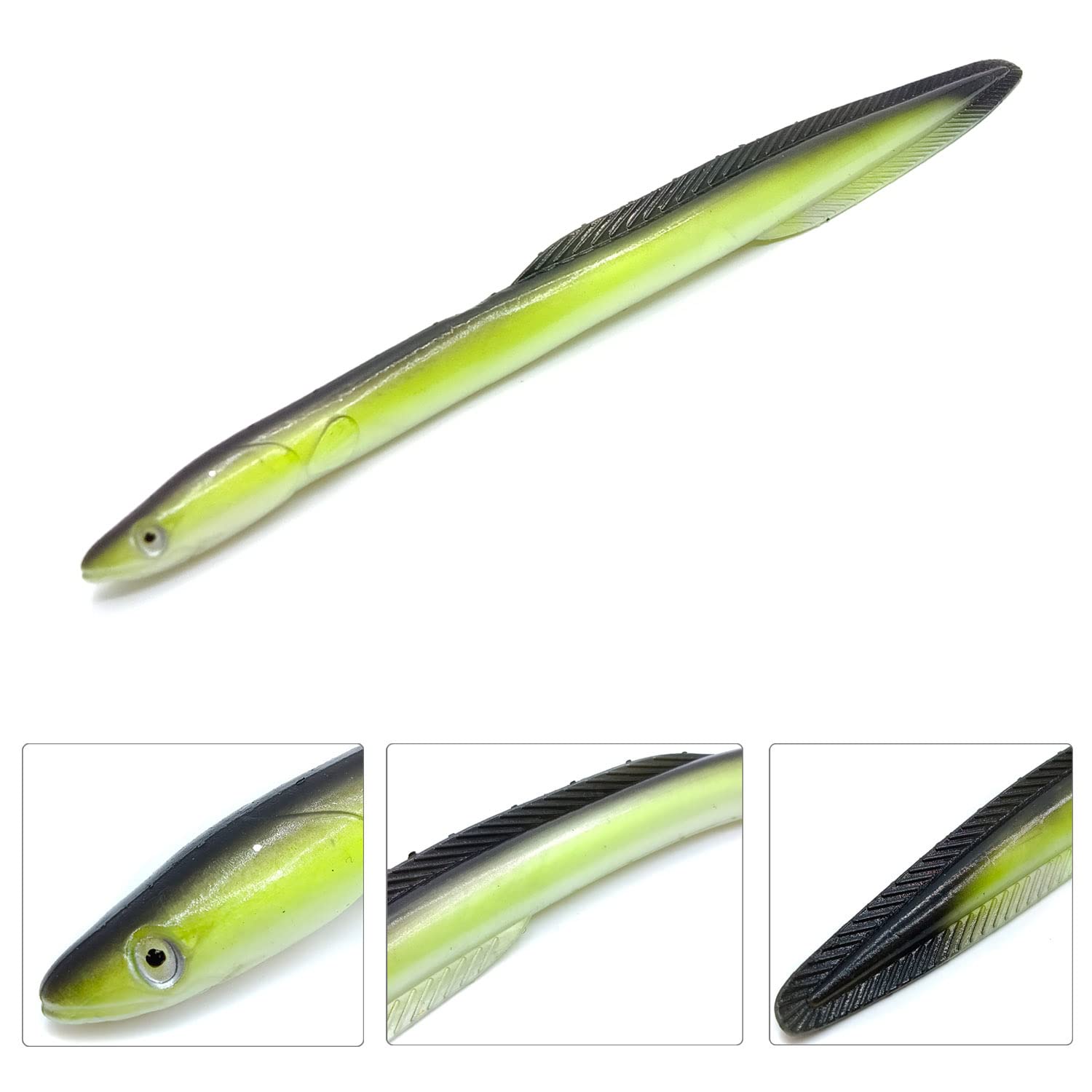 Fishing Soft Lures, 2 Pcs EEL baits Crankbaits Set Fishing Big Fish Baits Lures Sports & Outdoors Fishing Gear Accessories for Freshwater and Saltwater
