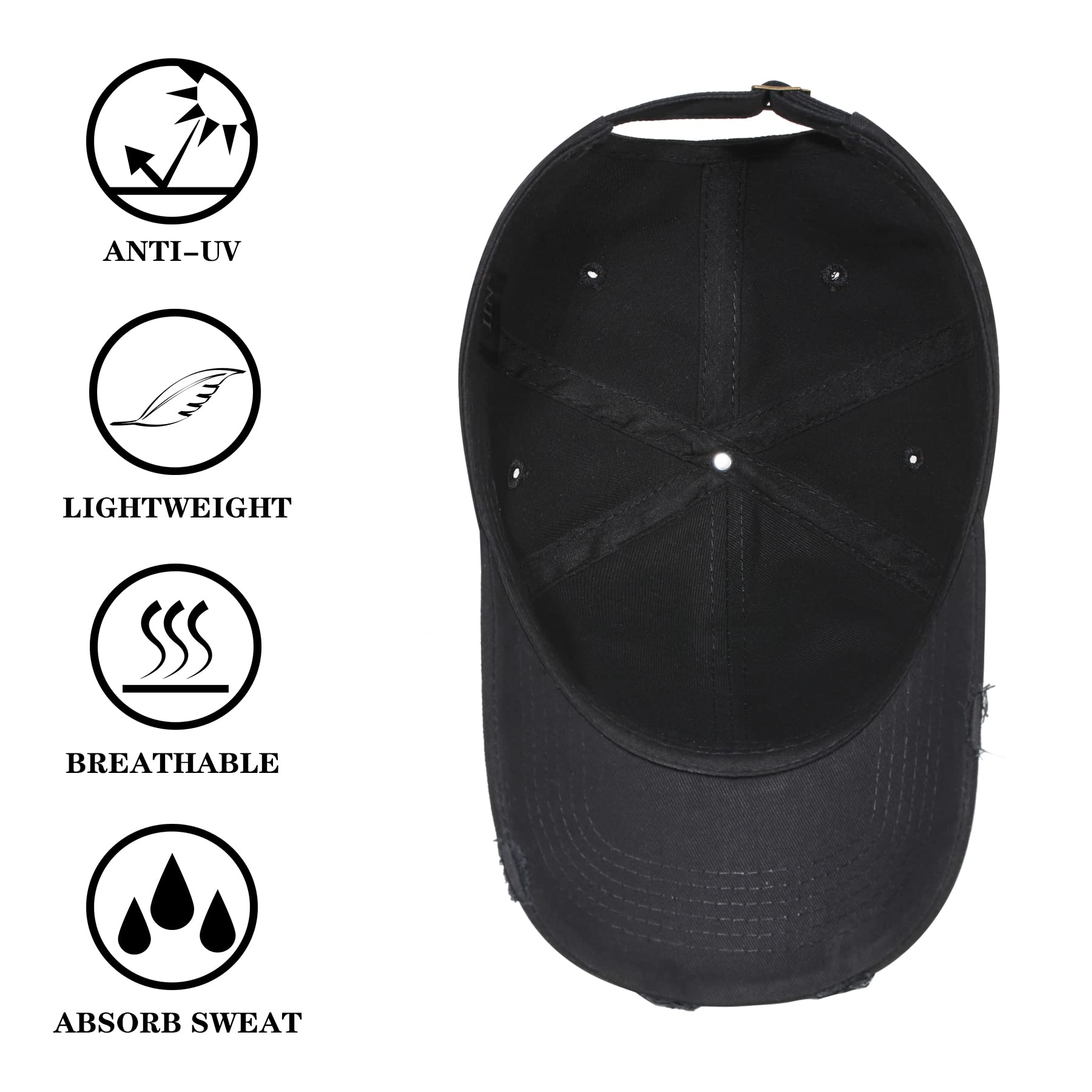 IIN American Flag Baseball Cap for Men Women Low Profile USA Army Tactical Operator Military Plain Dad Hat