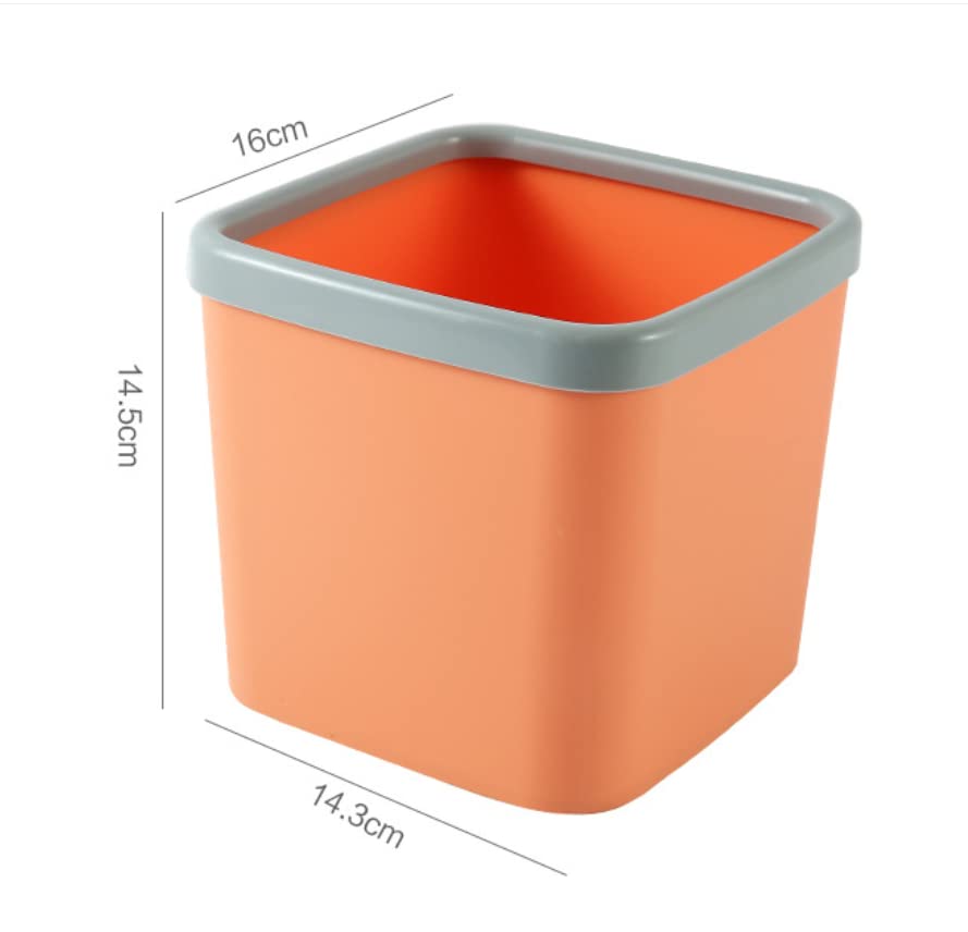 Multifunctional Mini Office Trash Can (Blue)