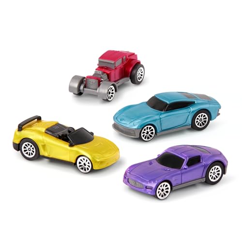 Driven by Battat β Turbocharge Pullback Vehicles β Toy Set with 4 Cars β Race Car Toys and Playsets for Kids Aged 3 and Up
