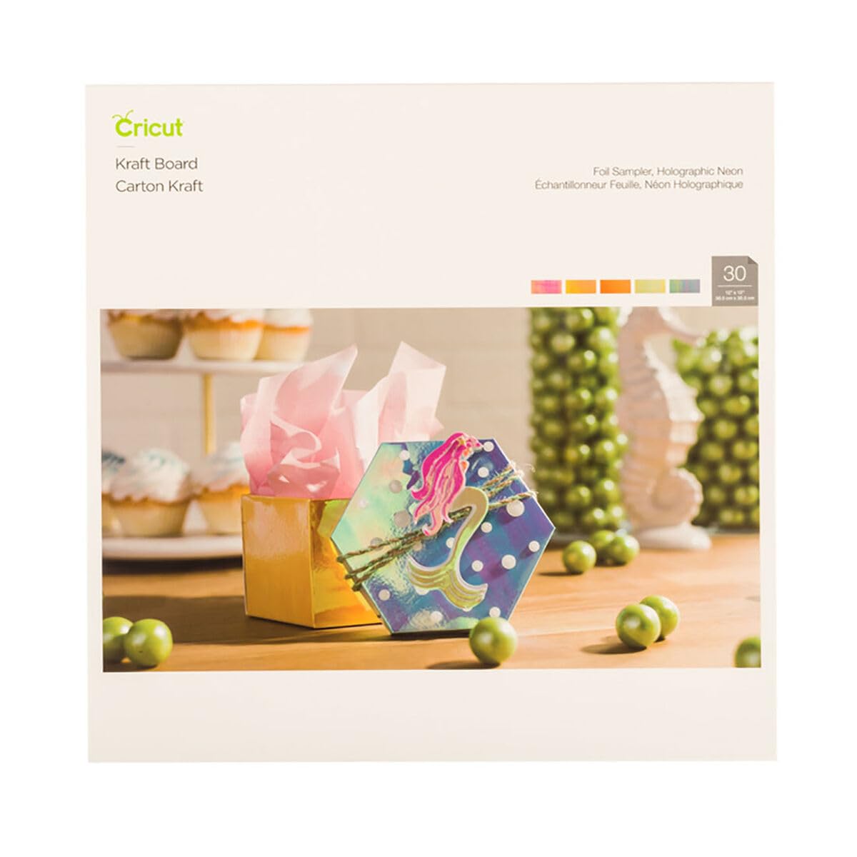 Cricut Holographic 12X12(30) Foil Kraftboard Assorted