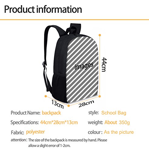 Mumeson Cool Deer and America Flag Print Kids Backpack Schoolbag Soft Cushion Shoulder Straps Rucksack Daypack Durable Zipper Closure Bookbag for Boys Middle School
