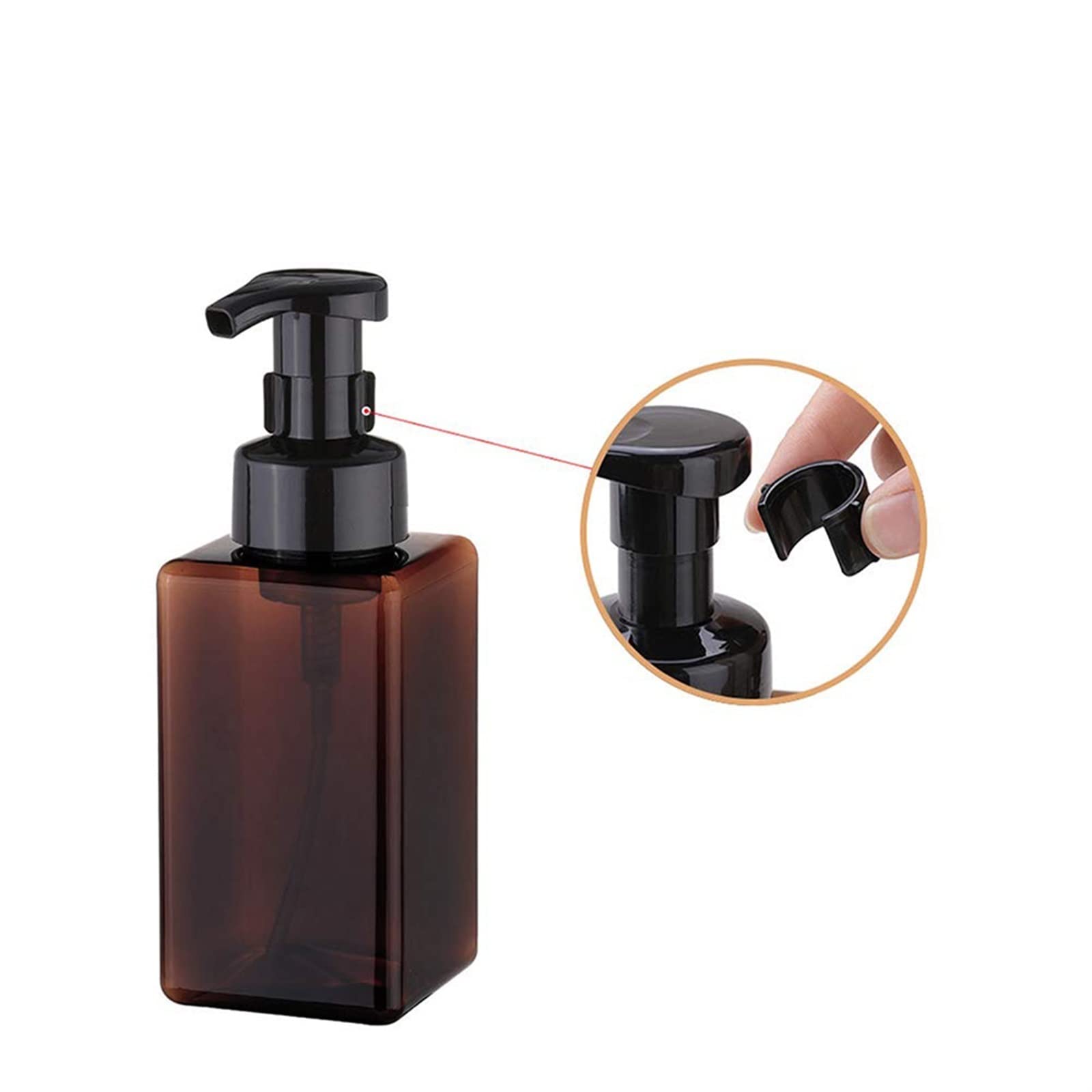 FEEGAR Foaming Hand Sanitizer Dispenser Refillable Pump Bottle for Liquid Soap Shampoo Body Wash Bathroom Cosmetic Container Hand Soap Dispenser