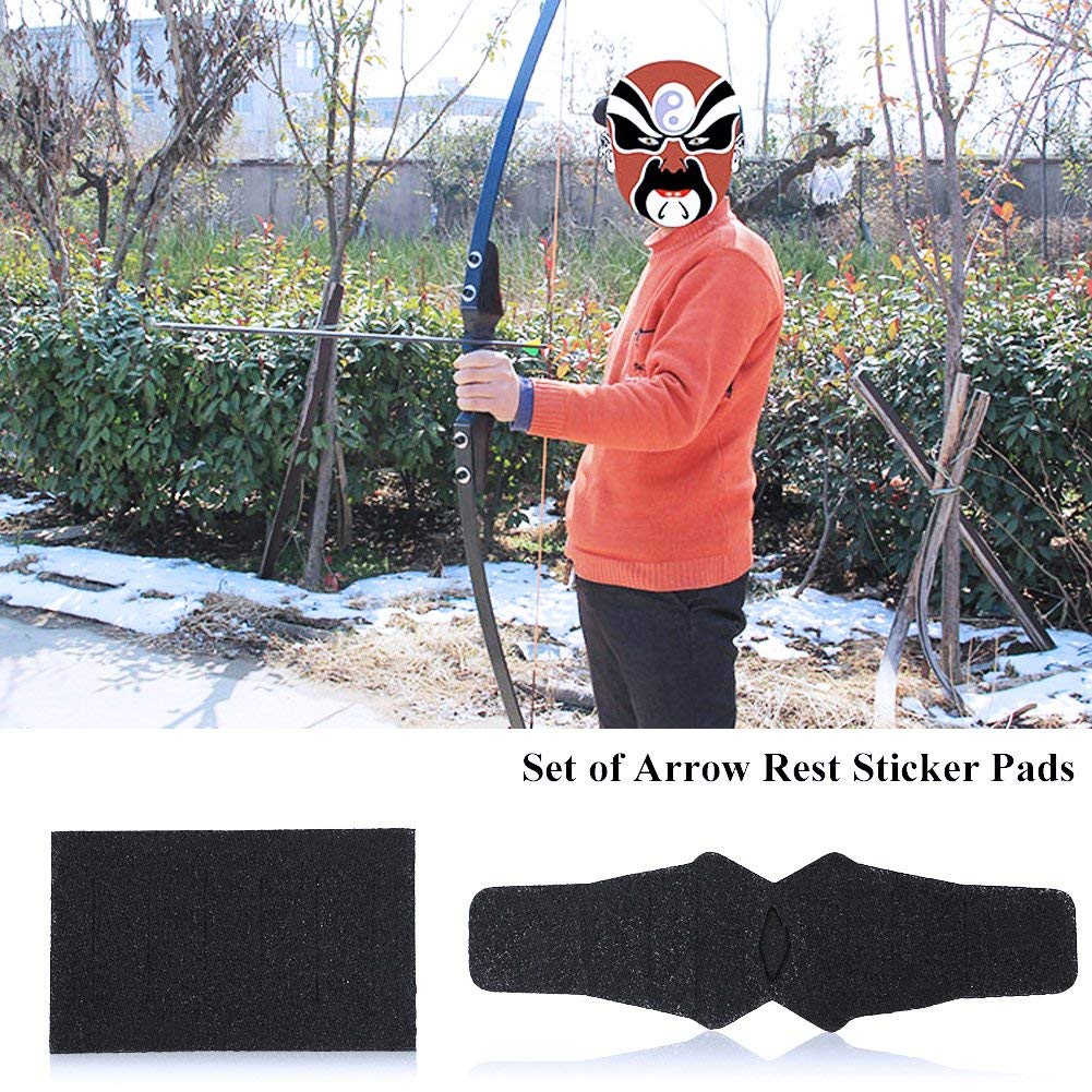 Drop Away Arrow Rest,Arrow Rest Anti Slip Sticker Set,2 Set/4Pcs Archery Rest Compound Bow Shooting Hunting Accessory for QAD HDX Drop Away Compound Bow Rest Arrow Rest Felt qad integrate felt arrow