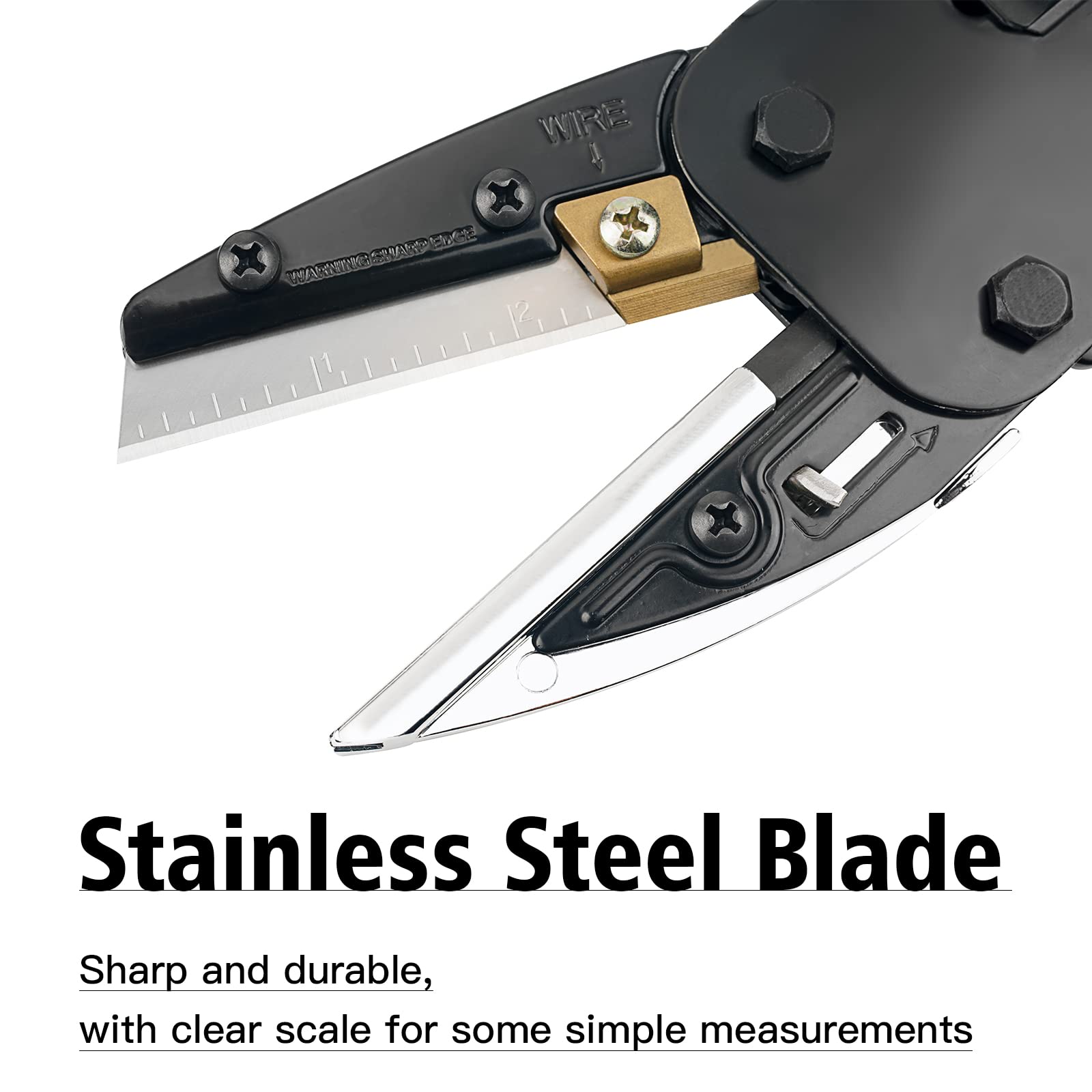 Heavy Duty Scissors All Purpose - Multipurpose Utility Cutter,6 in 1 Function,Availabe for Industry and Home Use,Cutting for Soft Pipe/Fibre/Wood/Iron Wire/Box/Paper