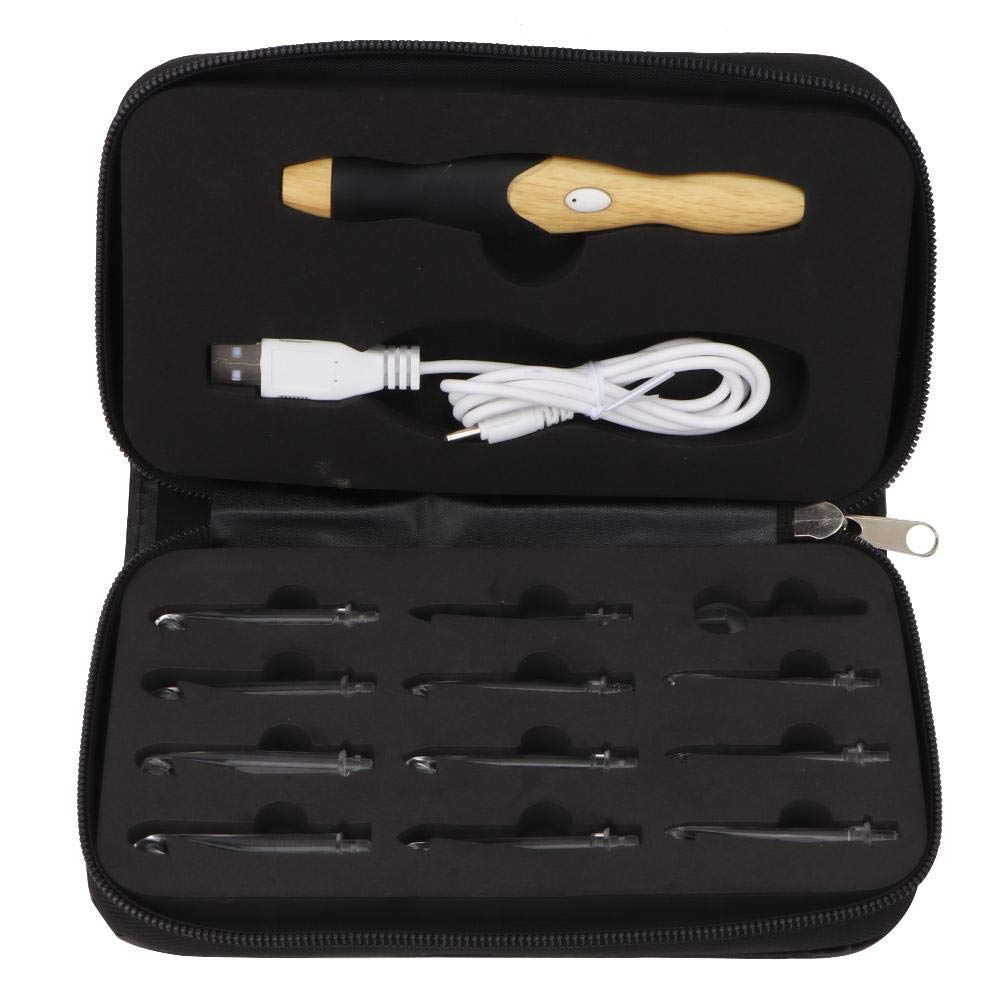 Crochet Needle Durable Crochet, Crochet Starter Kit Crochet Kit, Crochet Hook Set for Beginners Kids Adults Girls(Black)
