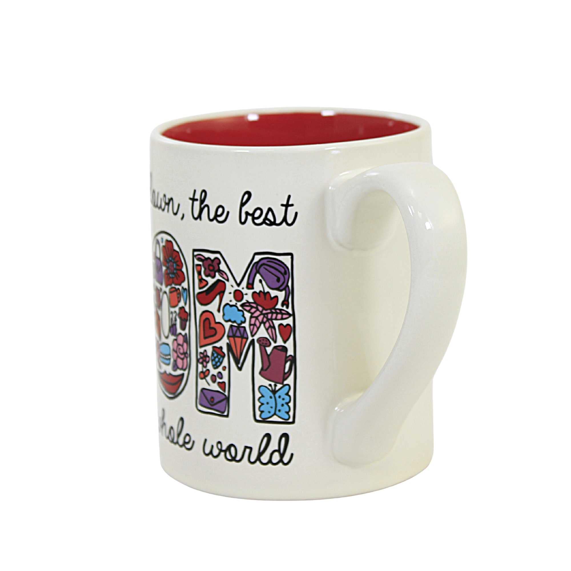 Enesco Simply Mud Mom Mug, 4.13 Inch, Multicolor, 14 oz