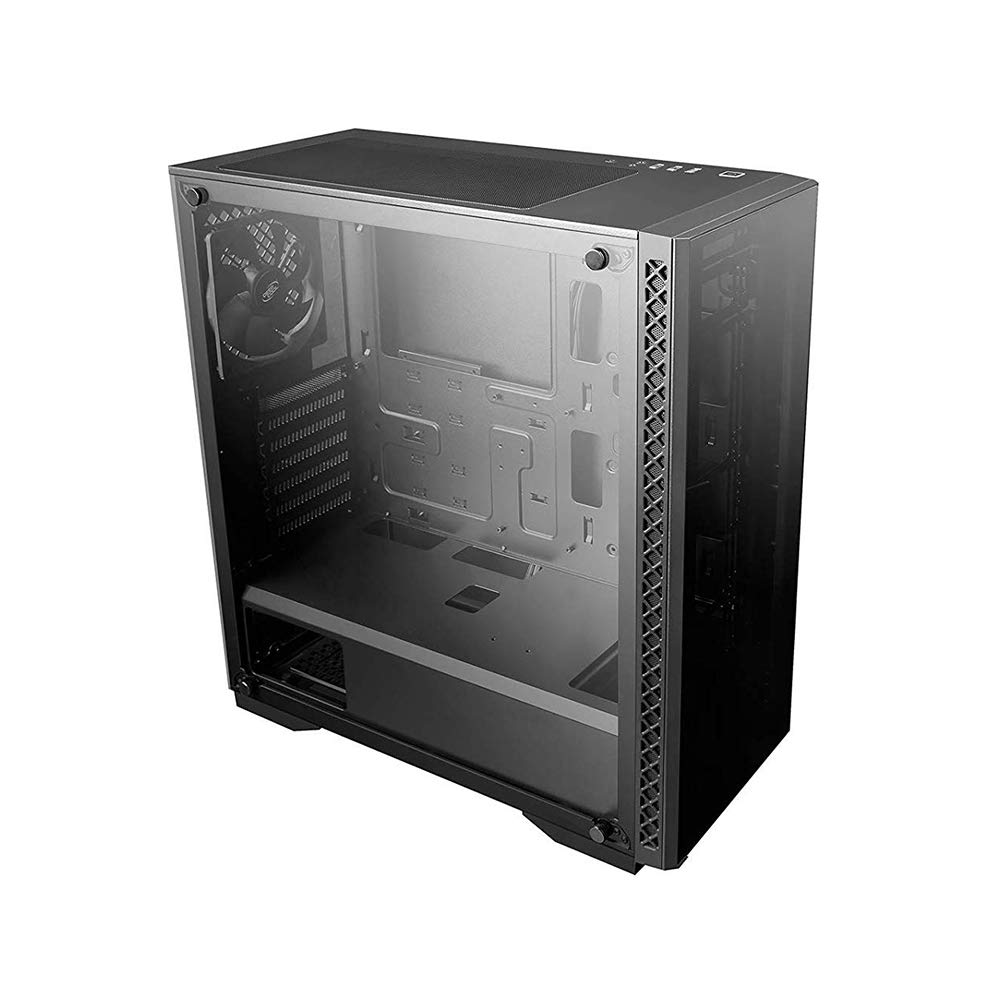 DEEPCOOL MATREXX 50 Mid-Tower Case Tempered Glass Side and Front Panel with PSU Shroud,one Black Fan pre-Installed at Rear