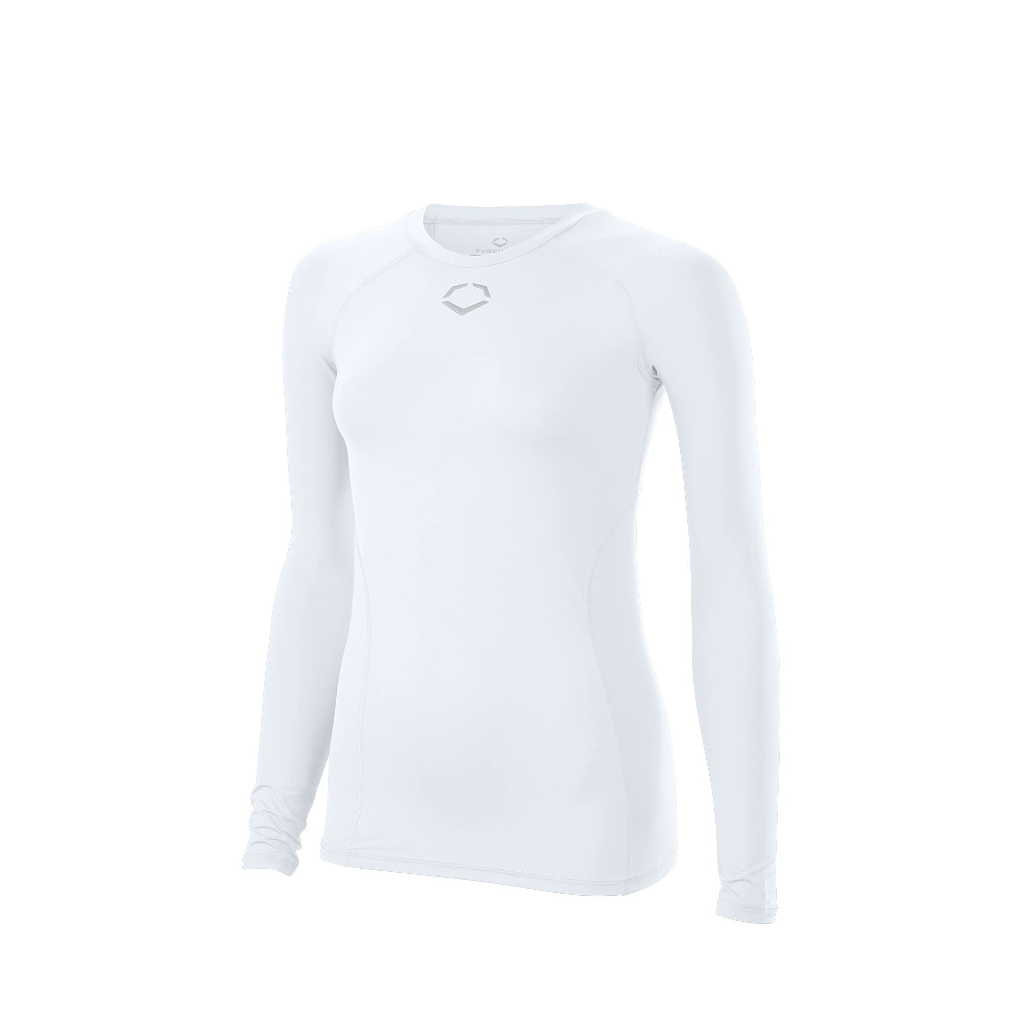 EvoShield Women's Standard Long Sleeve, Team White, Large