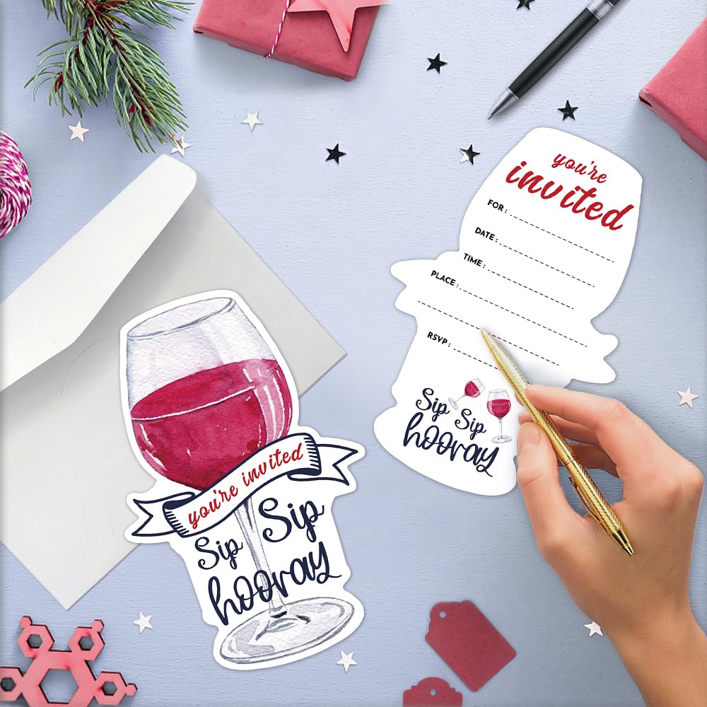 Cusrtyh Wixx Tasting Party Invitation Cards,Wixx - Shaped Fill-In Invitations,Masquerade Party Invitations,Wixx Party Invitation Card,Prom Invitation card,15 Cards With 15 Envelopes