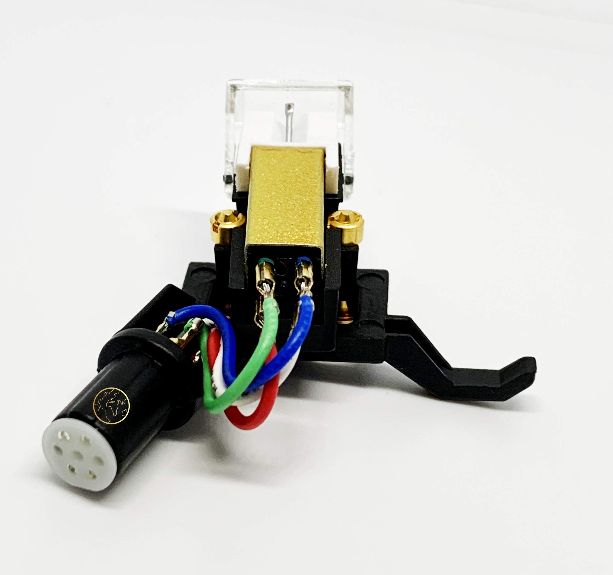 DENON Gold Plated Cartridge Headshell with Moving Magnet Cartridge, Stylus for DP-30L, DP-35F, DP-37F, DP-45F, DP-47F, DP-51F, DP-52F, DP-23F