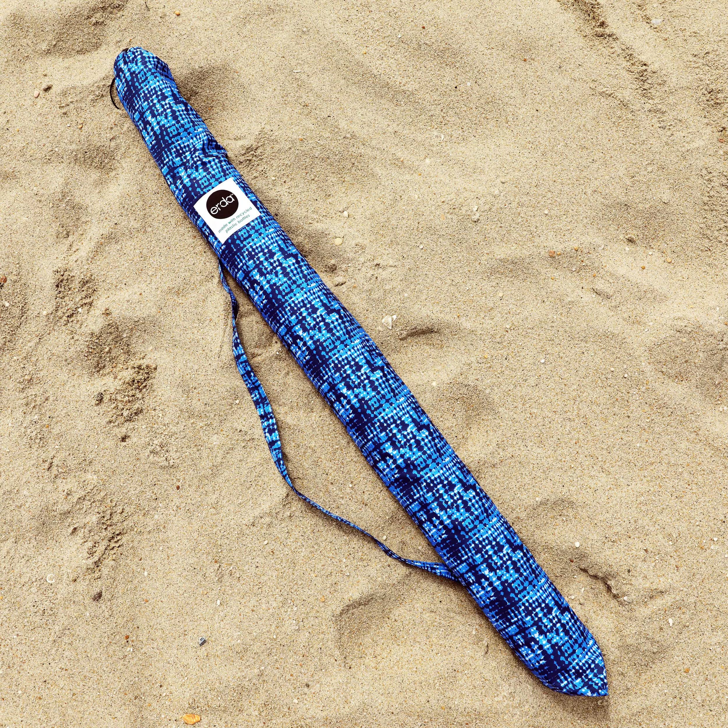 erda Tide Dye Pro Beach Recycled Polyester Rip-Stop 20 ft Lightweight Windscreen, Privacy Screen, Wind Blocker, Free Matching Shoulder Bag (New Mahogany Wood Poles)