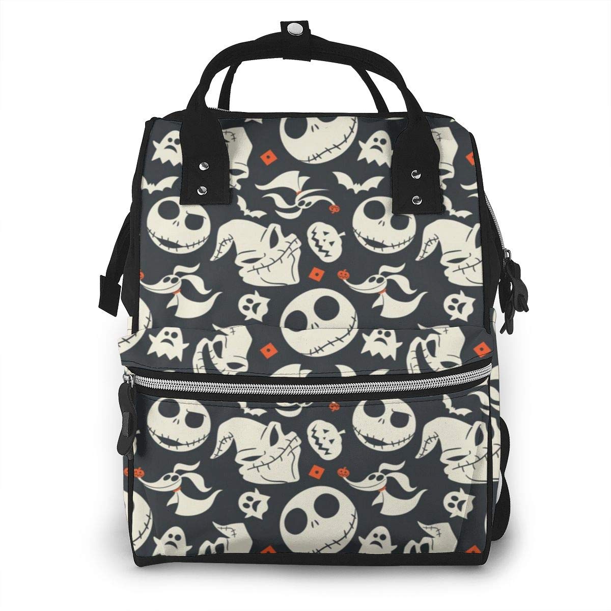 Diaper Bag Backpack - Jack And Sally The Nightmare Before Christmas Multifunction Waterproof Travel Backpack Maternity Baby Nappy Changing Bags