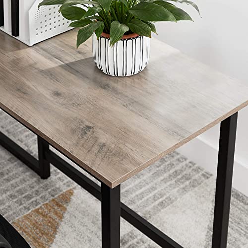 VASAGLE L-Shaped Computer Desk, Industrial Workstation for Home Office Study Writing and Gaming, Space-Saving, Easy Assembly, 55.1”D x 51.2”W, Greige