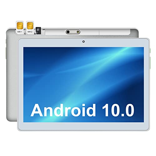 HOTIPS Android 10 Tablet 10.1 inch 4GB RAM 64GB Storage Octa-core Processor 5000mAh Battery,1280x800 IPS HD Touchscreen Tablets, 2MP+5MP Camera, Support 4G Phone Call, 2.4G Wi-Fi, Bluetooth 4.2