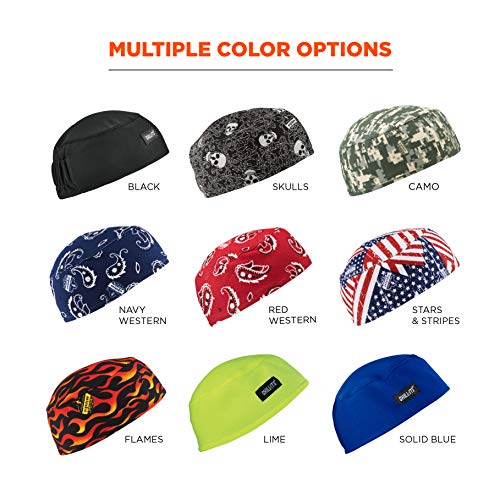 Ergodyne unisex adult 3-pk Cap, Black, One Size US