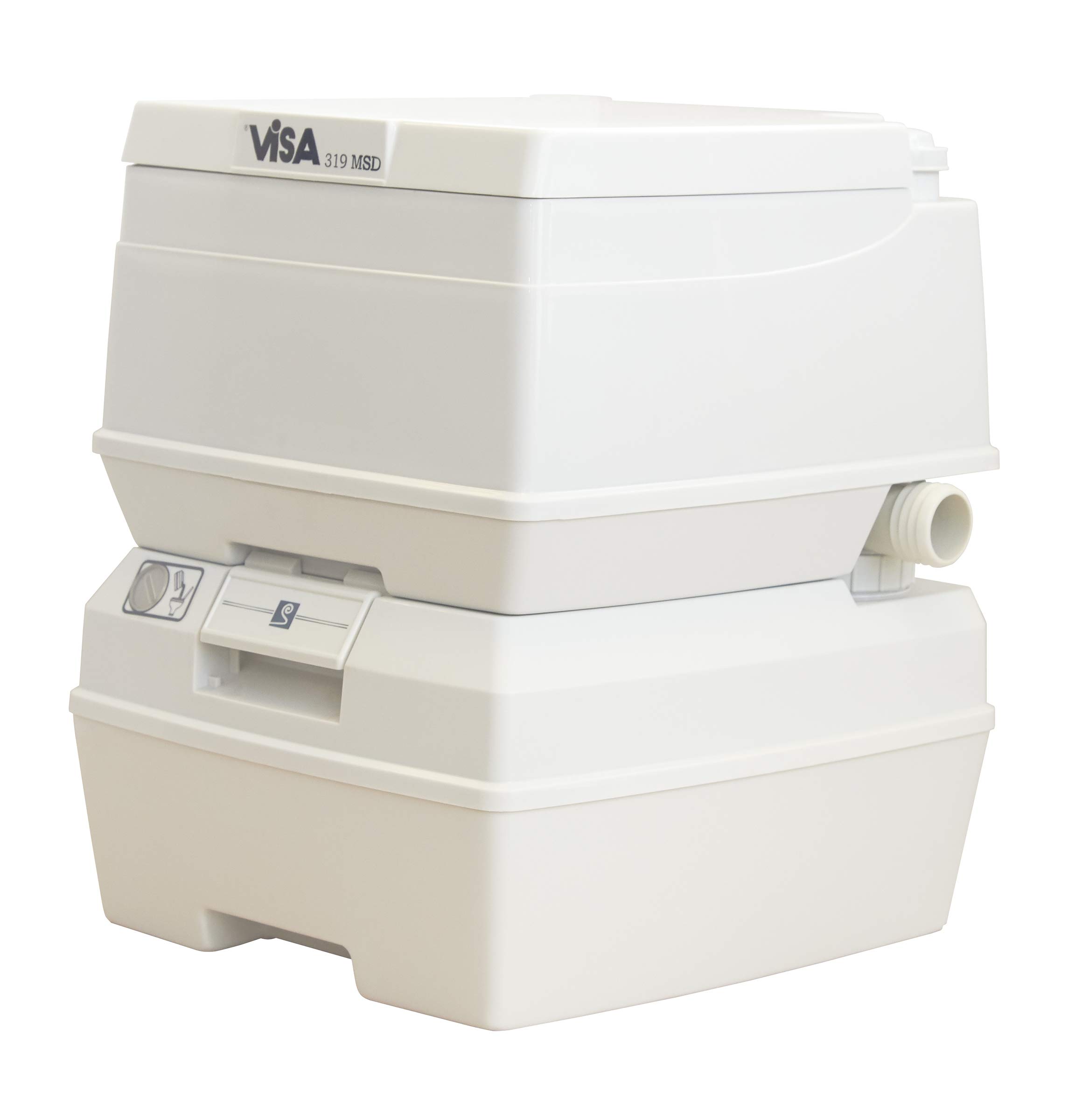 Dock Edge + Visa Marine Potty 18 Litre Toilet Grey (DEF319)