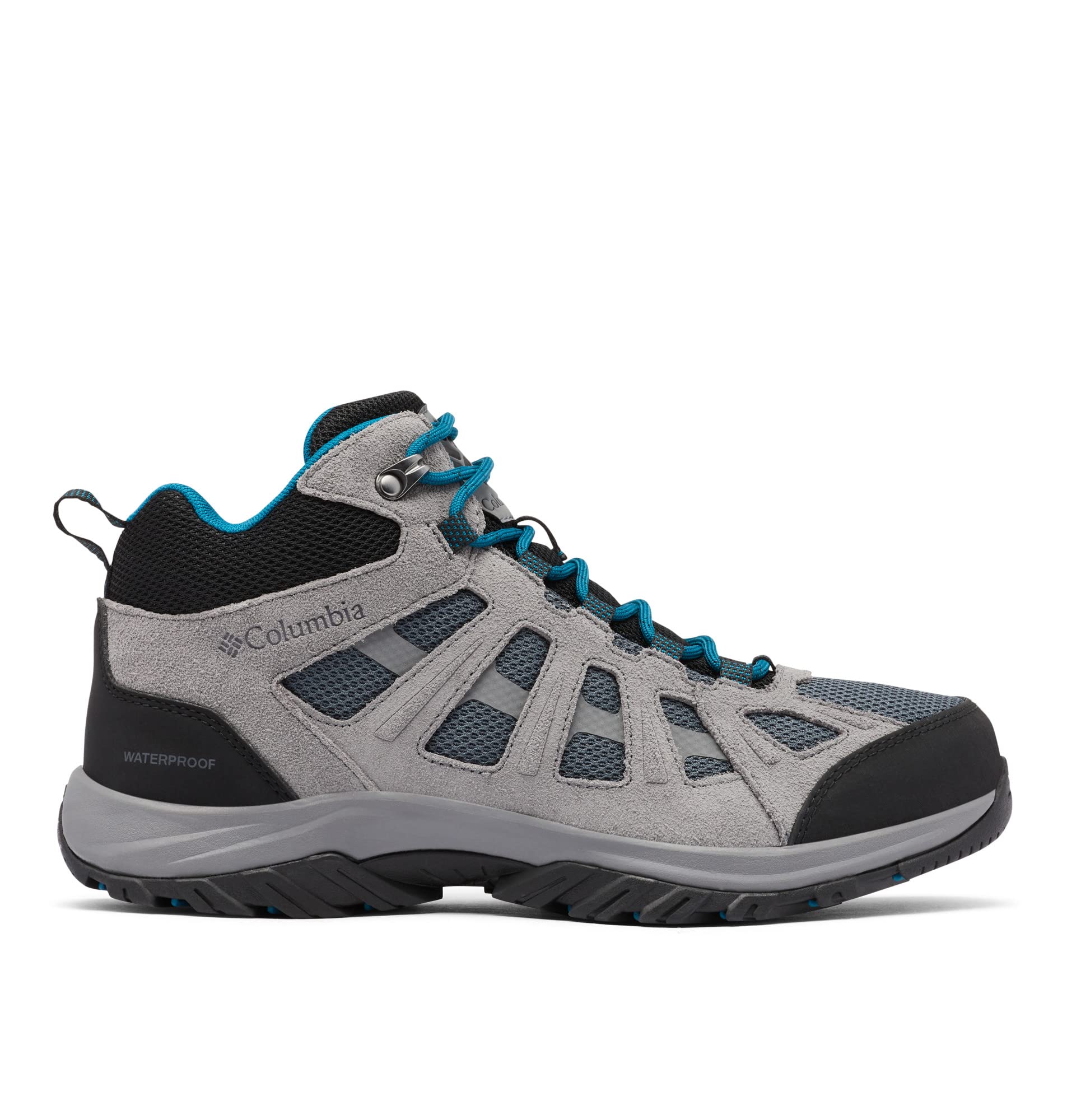 Columbia Men's Redmond III Mid Waterproof Hiking Shoe, Graphite/Black, 12 Wide