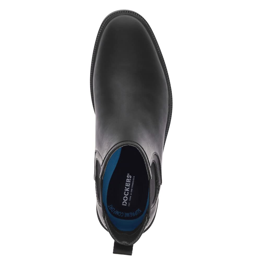 Dockers Mens Townsend Slip Resistant Work Safety Chelsea Boots, Black, 11 M