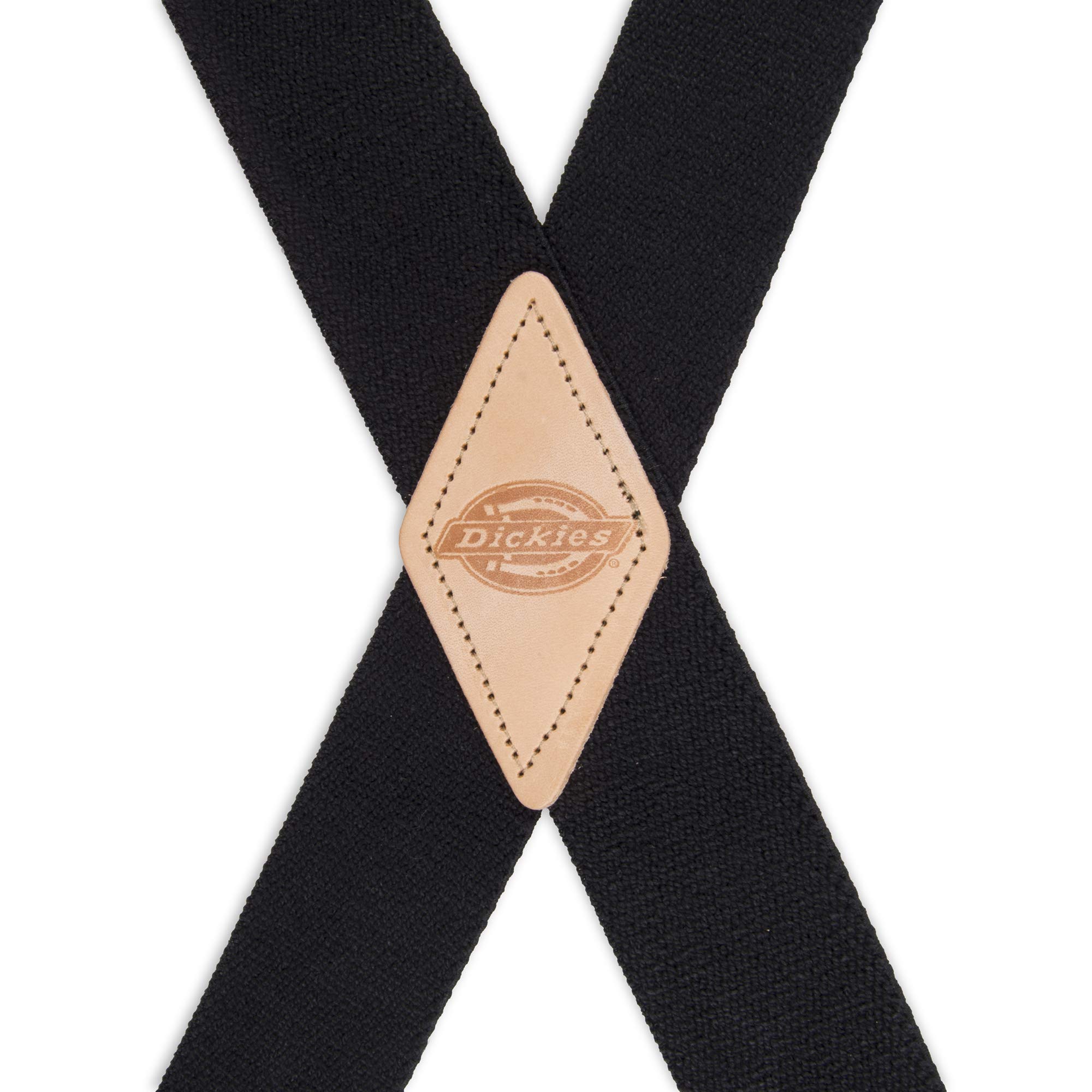 Dickies mens 1-1/4 Solid Straight Clip apparel suspenders, Black, One Size US