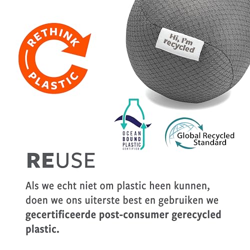 Full Circle The Ring Bamboo Vegetable and Fruit Cleaning Brush - A Versatile Scrubber for Food, Including Potatoes, Mushrooms, and Veggies with Recycled Bristles and Handle