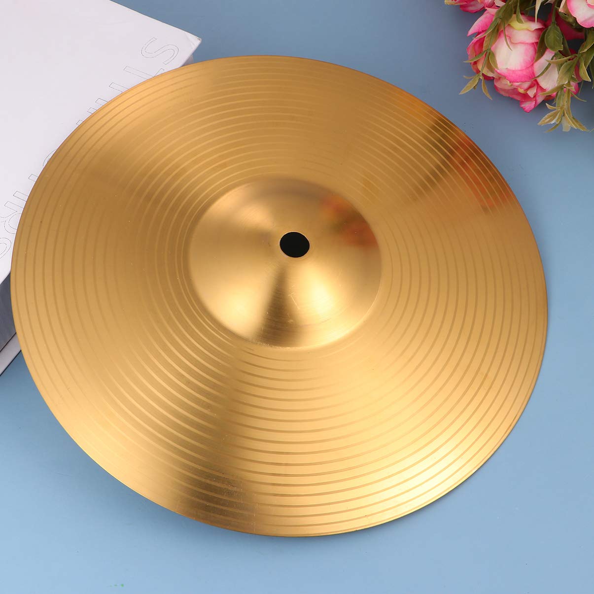 ERINGOGO 2 pieces Crash Ride Cymbal crash cymbal brass- hat cymbals crash ride 10 inch Bass Drum Cymbal