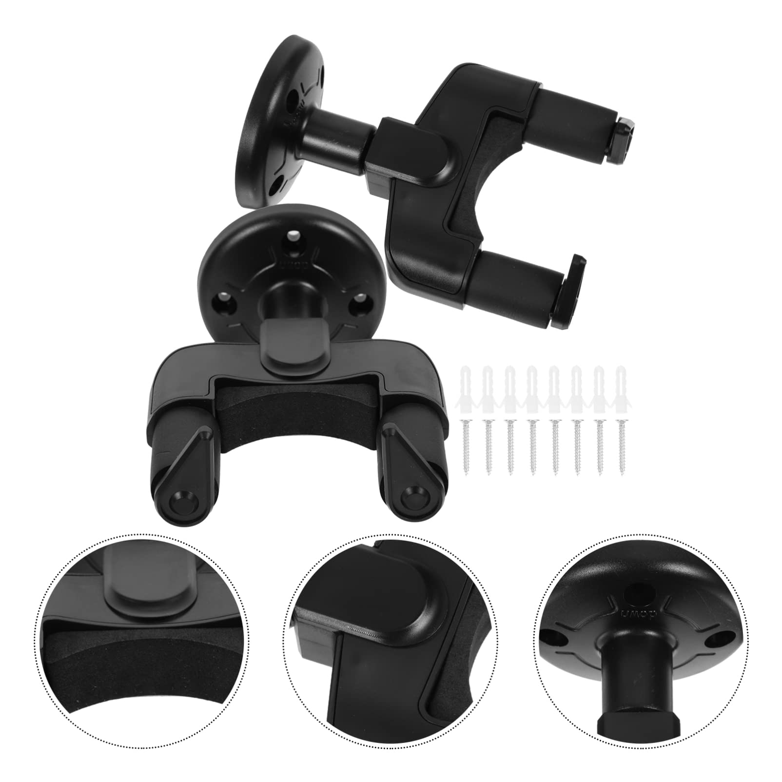 ERINGOGO 2 Sets Violin Hook Erhu Hanger Guitar Wall Mount Ukulele Stand Support Banjo Stand Guitar Neck Bracket Guitar Rest Bass Guitars Wall Mount Guitar Rack Iron Wall-mounted Cage