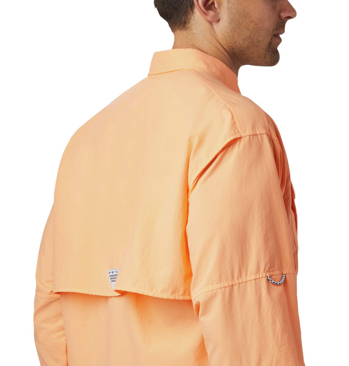 Columbia Men's Bahama II Long Sleeve Shirt, Bright Nectar, Medium