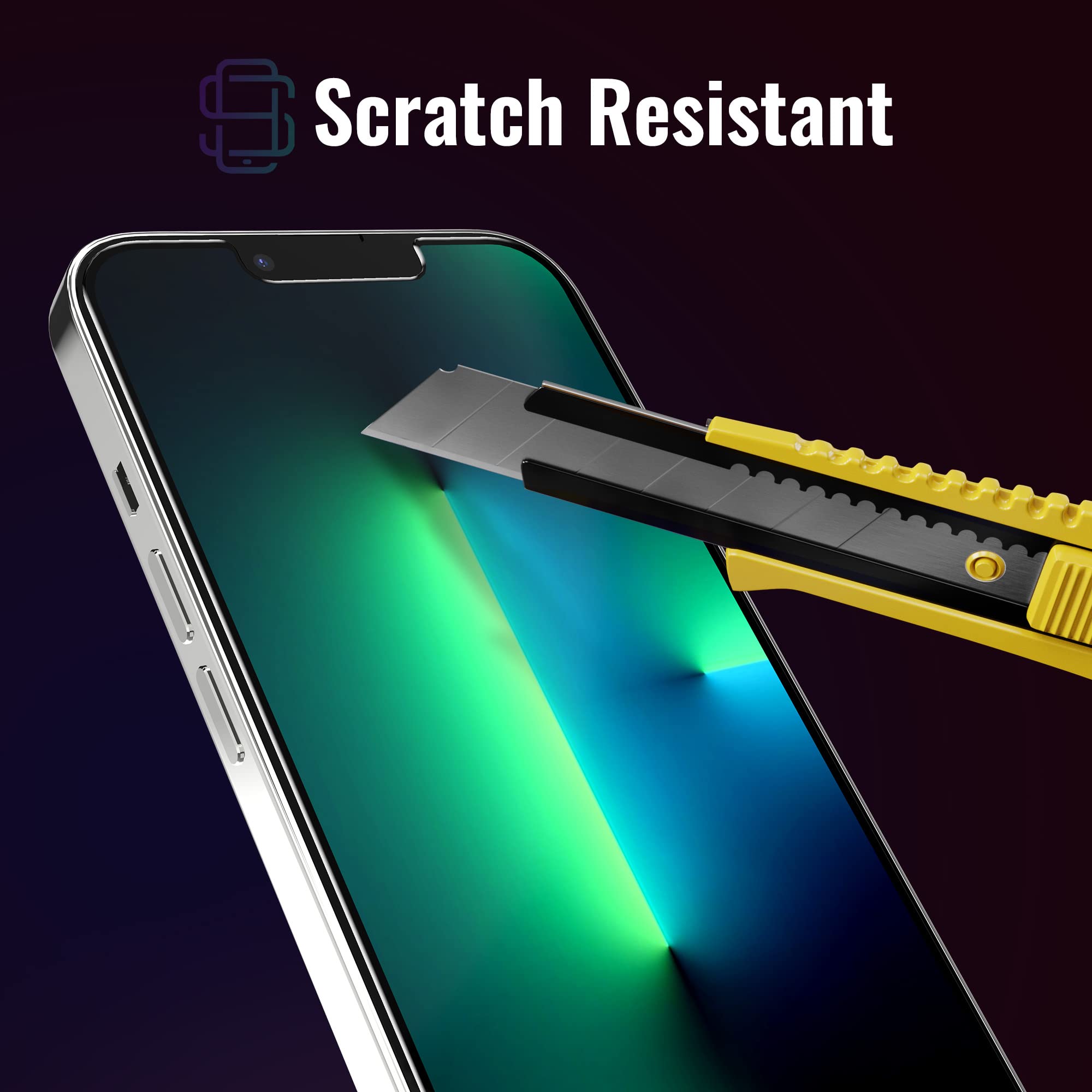 Defenslim for iPhone 13 Pro Max Screen Protector [2-Pack] with Easy Auto-Align Install Kit - Tempered Glass for iPhone 13 Pro Max (6,7") - New Glass with Your Next Phone