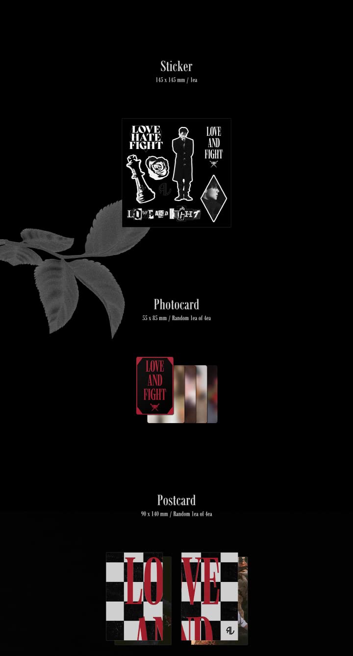 VIXX RAVI Love & Fight 2nd Album CD+1p Poster+80p PhotoBook+1p Sticker+1p PhotoCard+1p Postcard+1ea Mini King Chess+Tracking Kpop Sealed