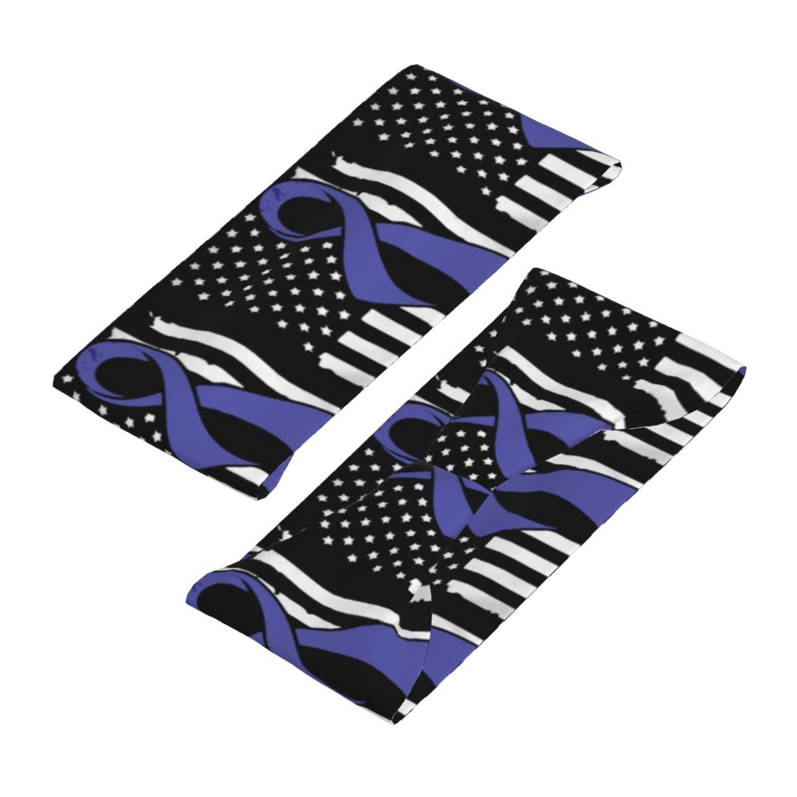 Fitness Headband Colon Cancer Awareness Flag Men Women Stretch Sweatbands