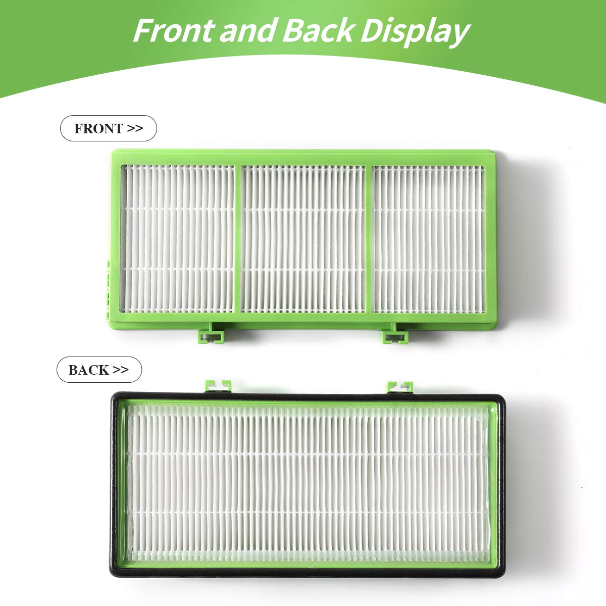 DerBlue Replacement True HEPA Filter Compatible with Holmes AER1 Series Including 4pcs Filters and 8pcs Pre Filters Replacement Parts # HAPF300AH-U4R, HAP242-NUC