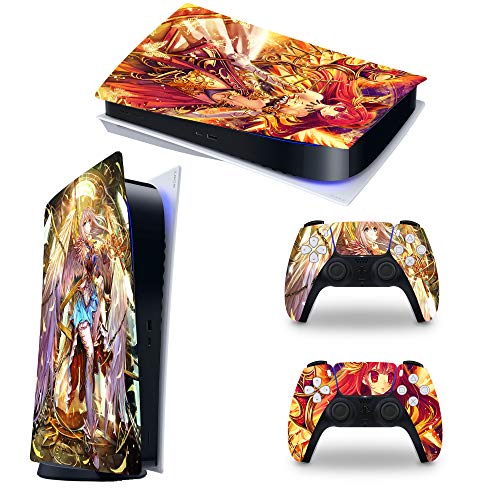 Ecchi Girl Battle - PS5 Digital Edition Skin Console and 2 Controller, Vinyl Decal Sticker Full Cover Protective