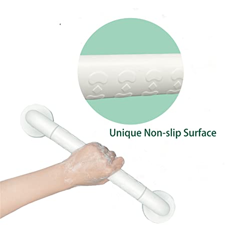 Grab Bars for Shower, Handicap Handicap Grab Bars for Bathtubs and Showers, White Shower Handle,Safety Hand Rail,Support-Pregnant Woman,Elderly,Injury,Senior Assist Bath Handle(16 Inch)