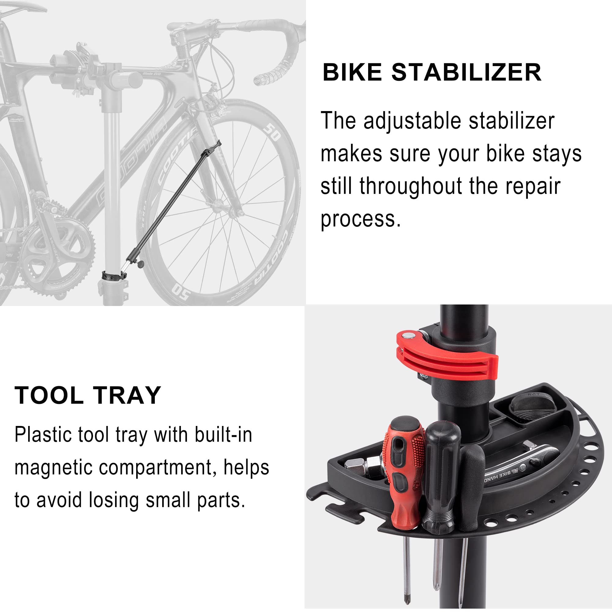 CXWXC Bike Repair Stand - For Maintenance Workstand Ebike Shop Home Mechanics for E Bike, Mountain and Road