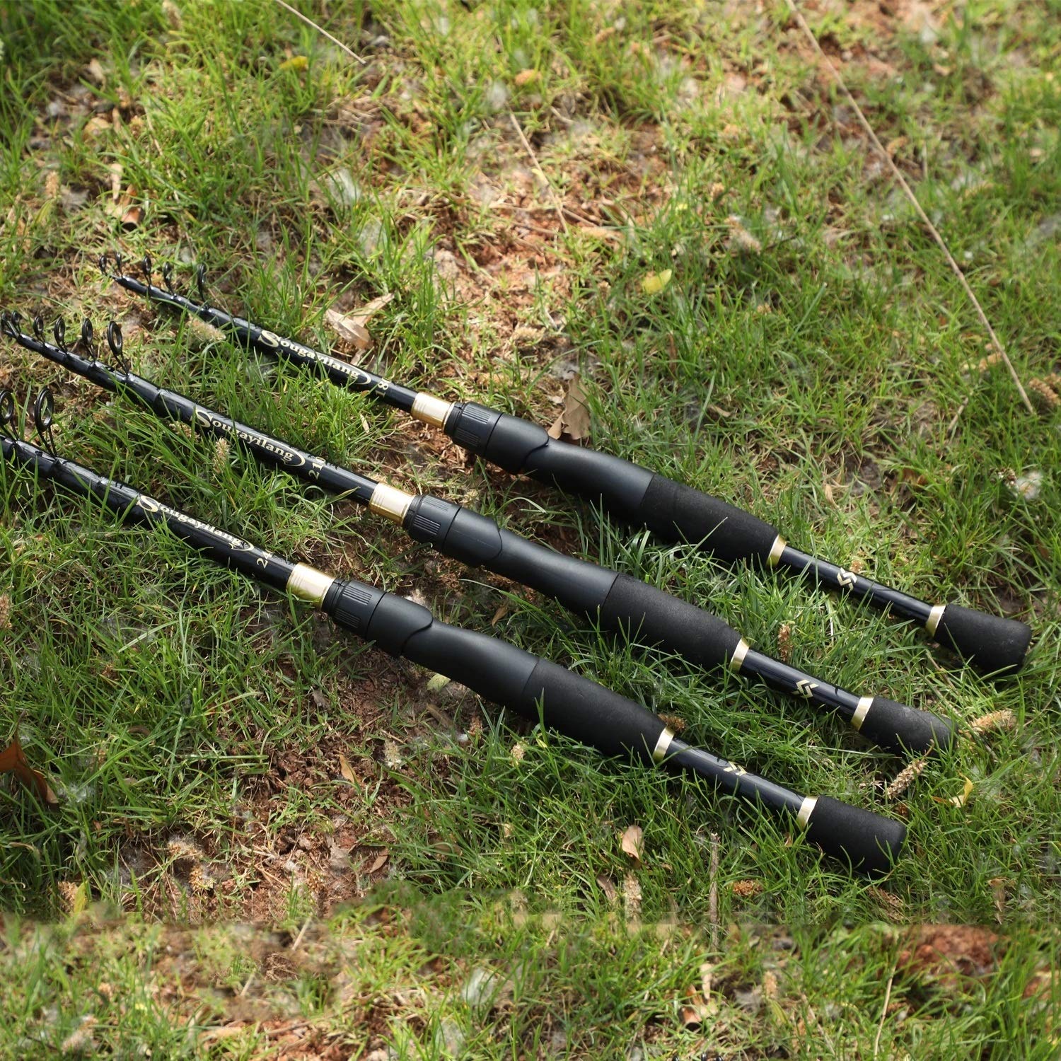 FZZDP Telescopic Fishing Rods 1.8M 2.1M 2.4M Bass Hard Bait Casting Mini Portable Spinning Rod Fishing Tackle Tools ( Size : 2.1m )