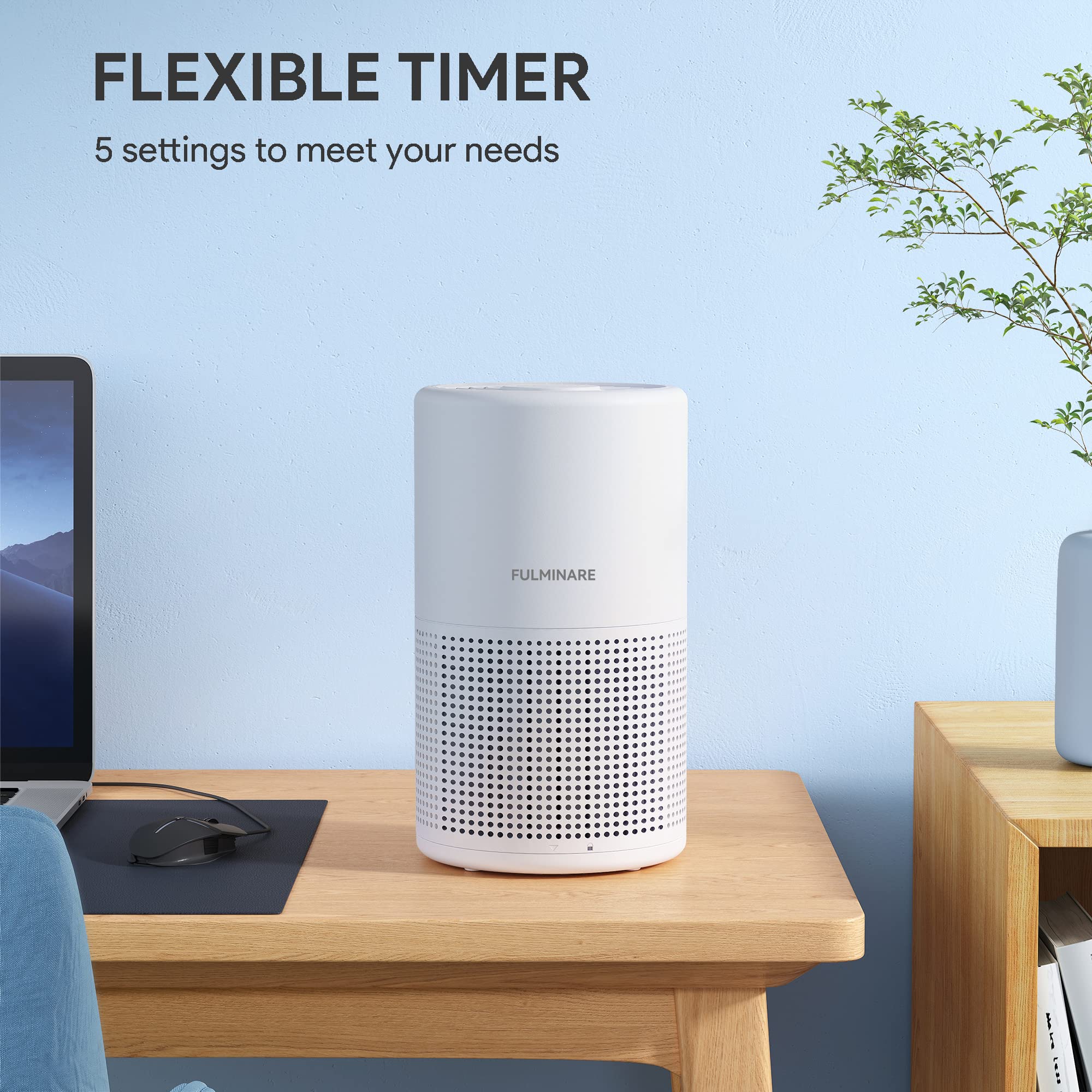 FULMINARE Air Purifiers for Bedroom H13 True HEPA Air Filter Replacement.