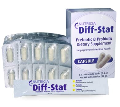 Diff-Stat - Prebiotics and Probiotics Dietary Supplement - 360 Capsules
