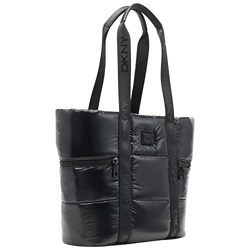 DKNY womens Dkny Avia Tote, Black/Black, One Size US