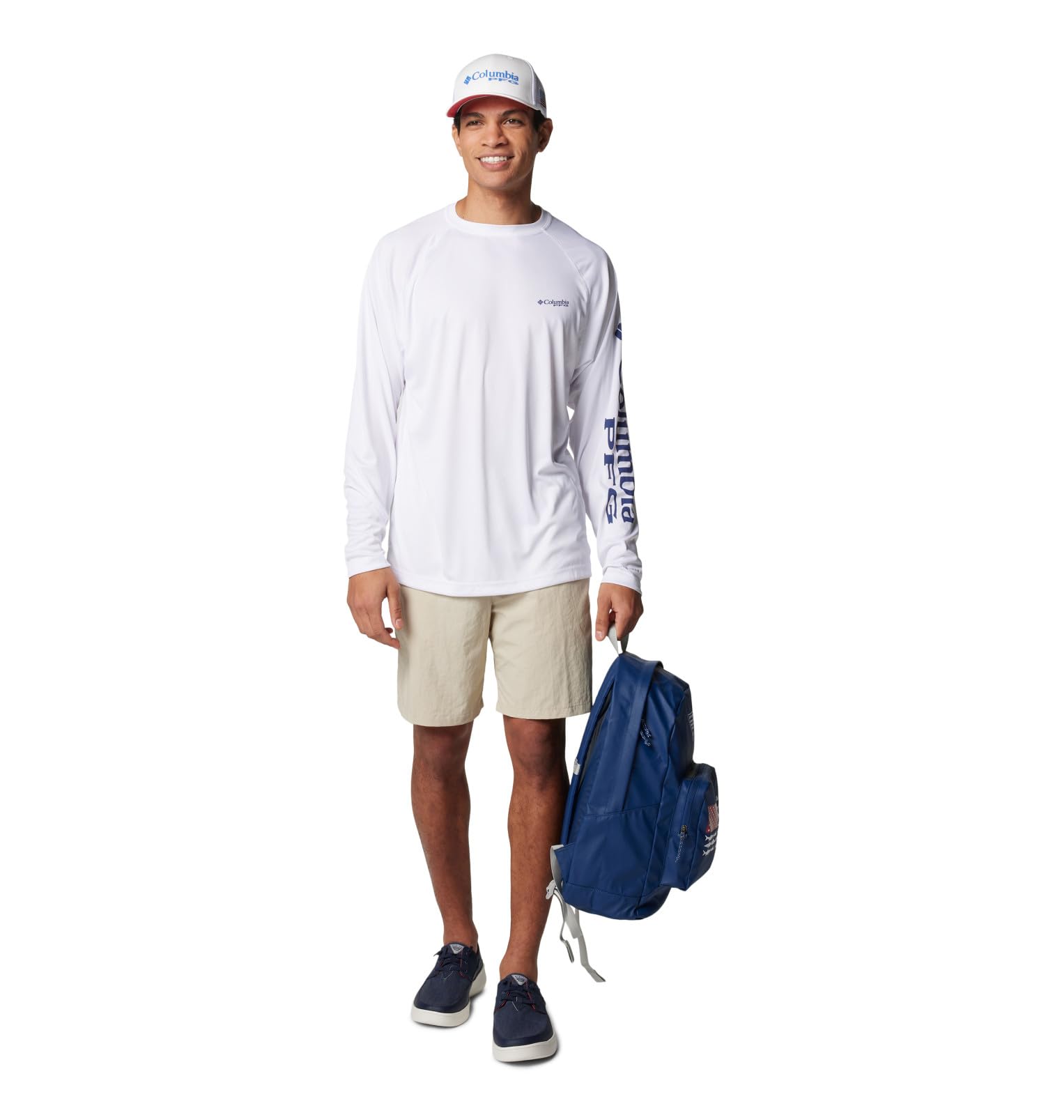 Columbia Men's Backcast III Water Short, Sun Protection and Quick Drying, Medium x 6" Inseam Fossil
