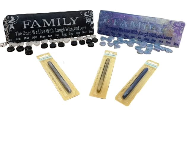 Customizable Family Birthday and Anniversary Reminder Wall Hanging DIY Calendar w/Free Metallic Craft Pen-