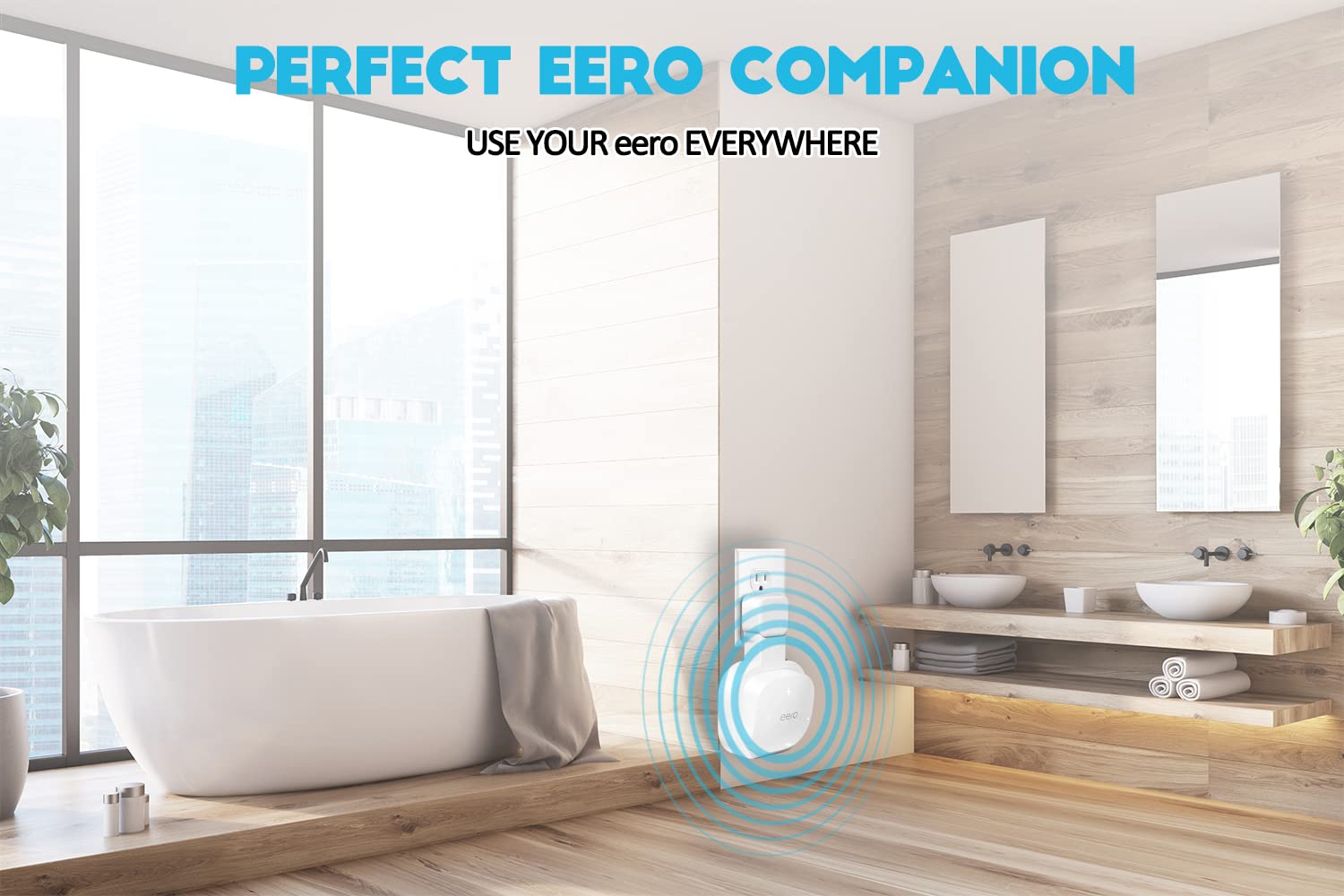 Wall Mount ONLY for eero 6 Dual-Band mesh WiFi System, eero 6 Wall Mount, Outlet Wall Mount for eero 6 Router and Extender (1)