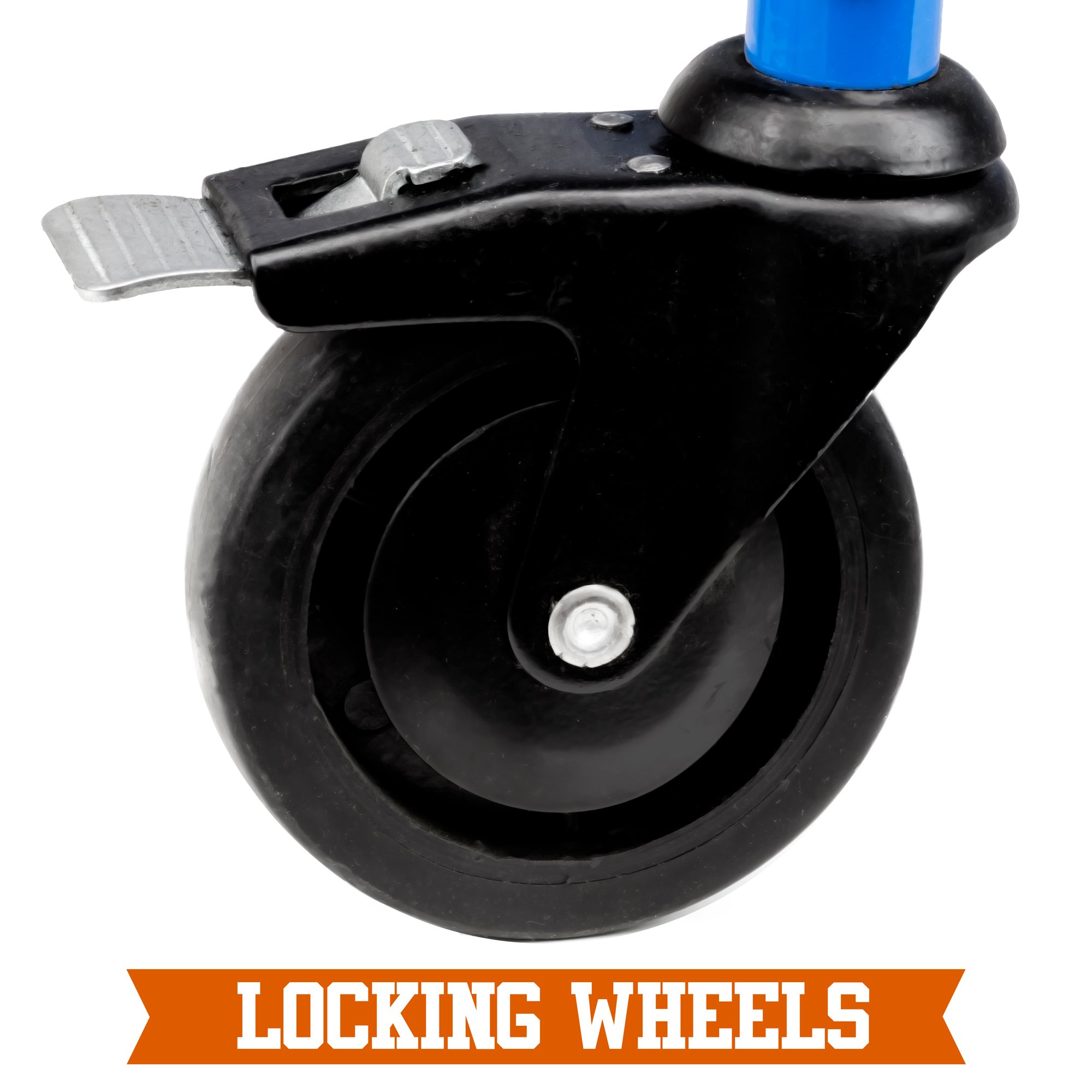 Crown Sporting Goods Metal Sports Ball Cage - Multi-Sport Steel Frame Ball Locker with Caster Wheels and Lock